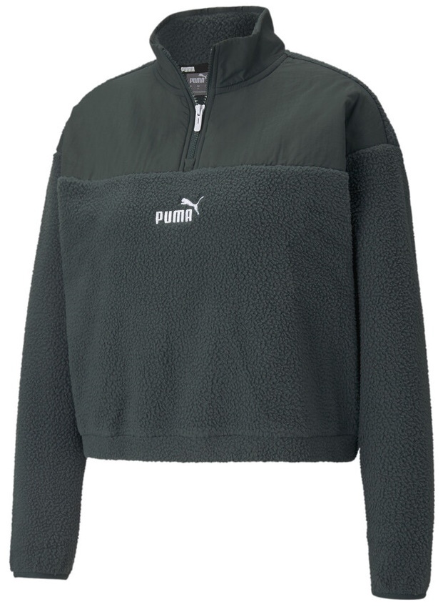Женская толстовка Puma Power Winterized Half-Zip Crew Green Gables S ...