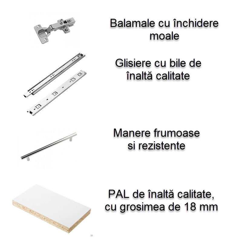 Bucătărie Smartex K2 260 White/Light Oak (30069), cumpără la prețul de 6 825 lei cu livrare în ...