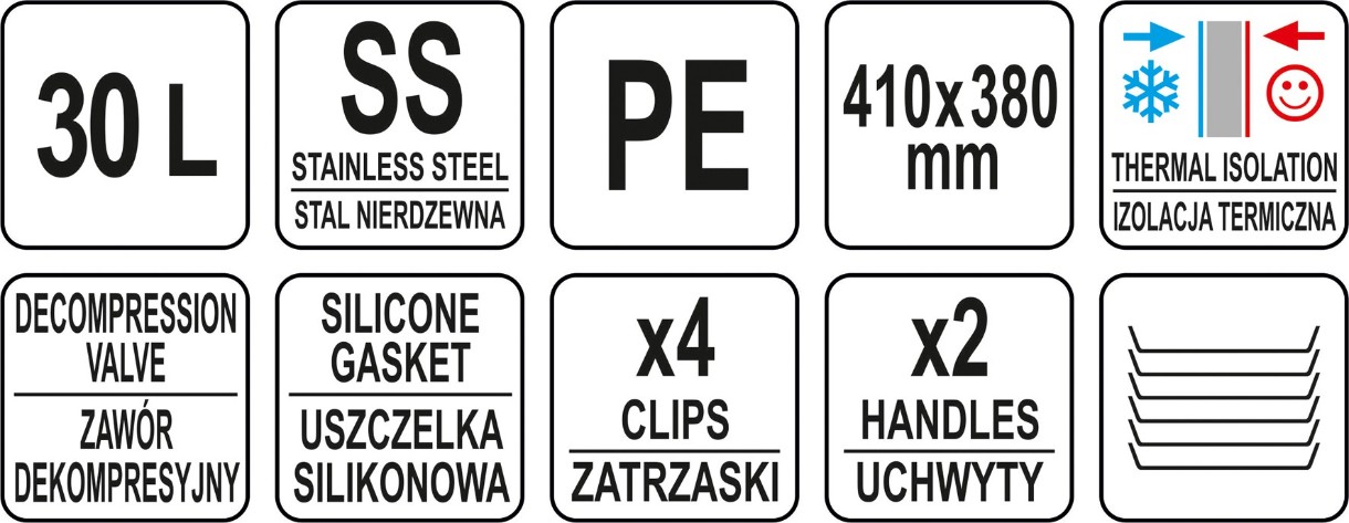 Термос для еды Yato YG-09226 30L - купить по цене 3 161 лей с доставкой по Молдове в интернет ...