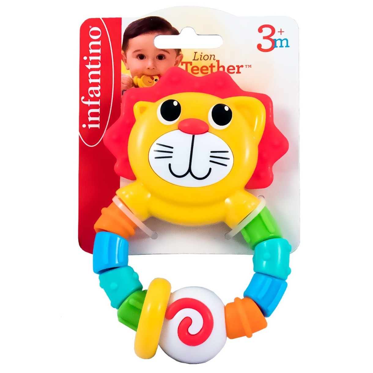 Игрушка-прорезыватель Infantino Lion (216274I) , купить по выгодной ...