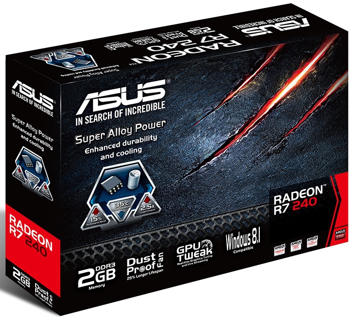 Видеокарта Asus Radeon R7 240 2Gb DDR3 (R7240-2GD3-L) – PandaShop.md ...