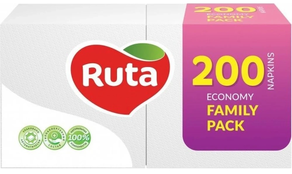 Șervețele de masă Ruta White 200pcs, cumpără la prețul de 32 lei cu ...